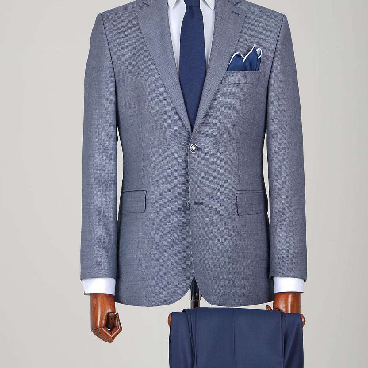 Grey Two Button Birdseye Wool Jacket – HerrWidman