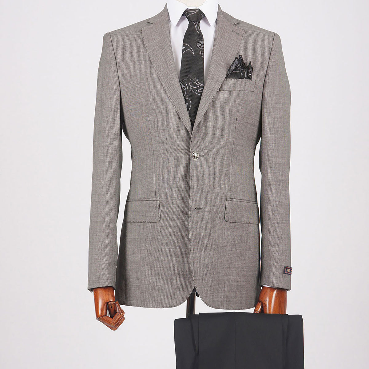 Grey Two Button Birdseye Wool Jacket – HerrWidman