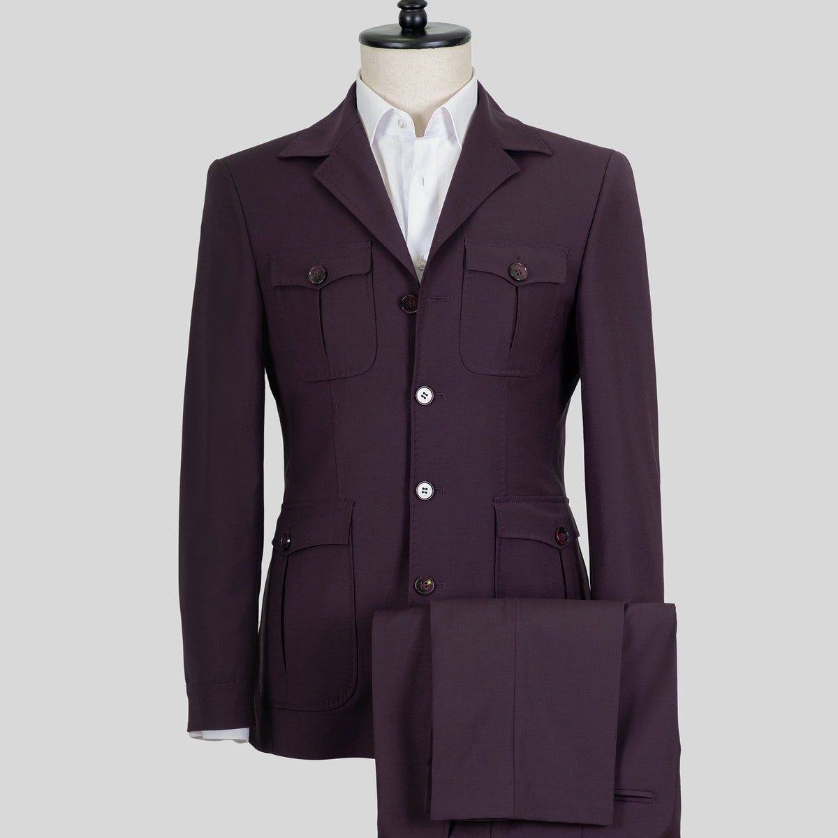Purple Plain Safari Suit – HerrWidman